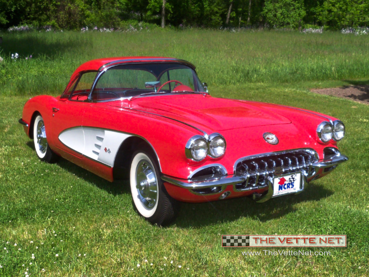 TheVetteNet.com - 1958 Corvette Red/White