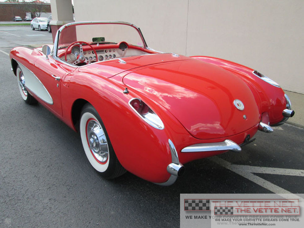 TheVetteNet.com - 1956 Corvette Convertible Red/White