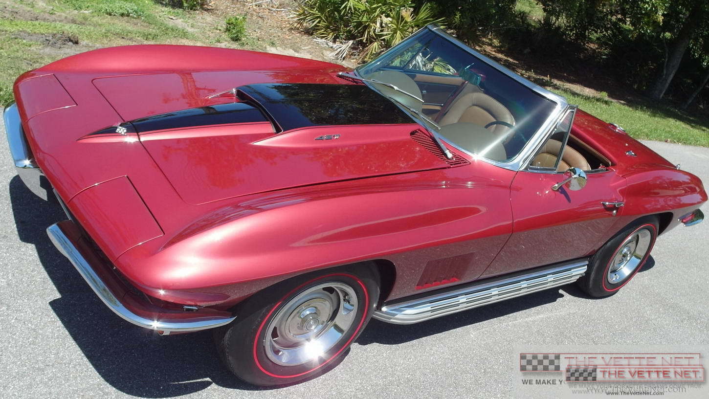 TheVetteNet.com - 1967 Corvette Convertible Marlboro Maroon