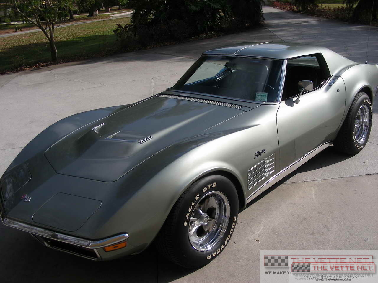 TheVetteNet.com - 1972 Corvette T-Top Steel Cities Gray code 988