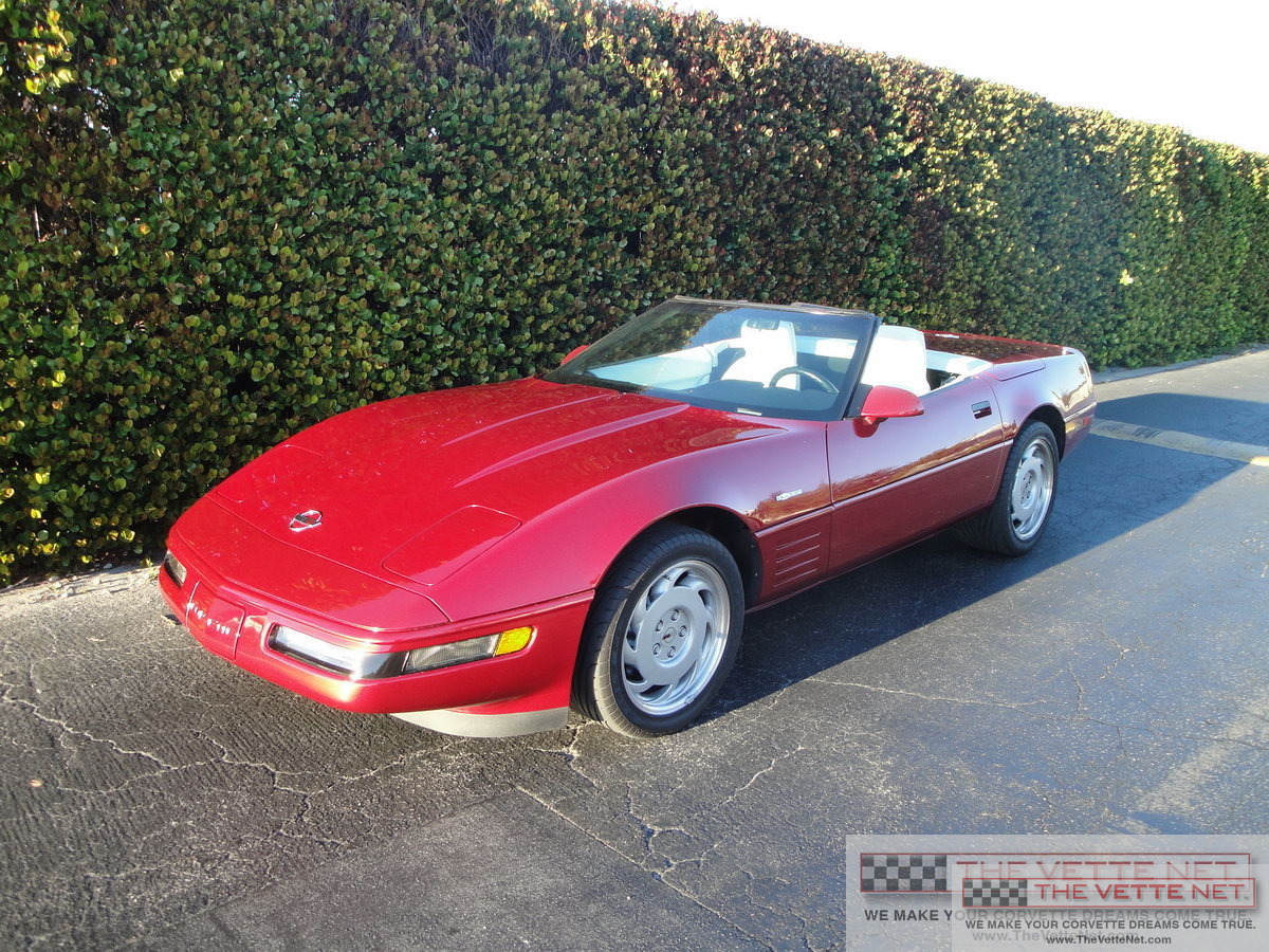 TheVetteNet.com - 1992 Corvette Convertible Dark Red Metallic